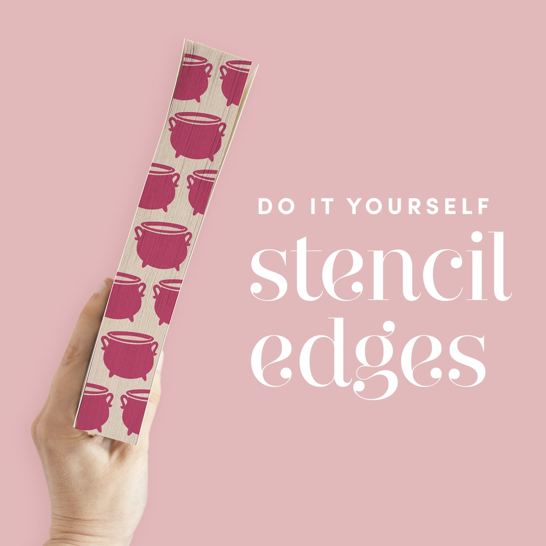 Cauldron Pattern Stencil for DIY Stenciled Book Edges - Etsy