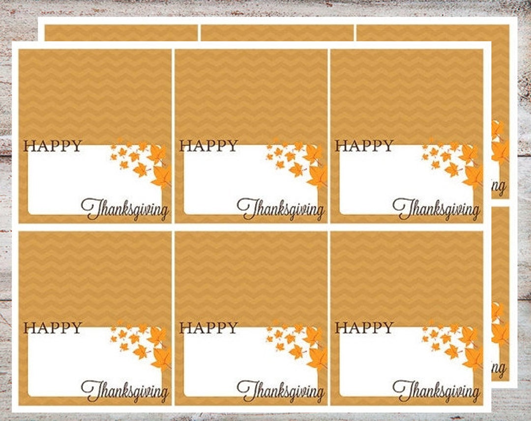 Thanksgiving Food Tent Place Cards INSTANT DOWNLOAD Editable - Etsy