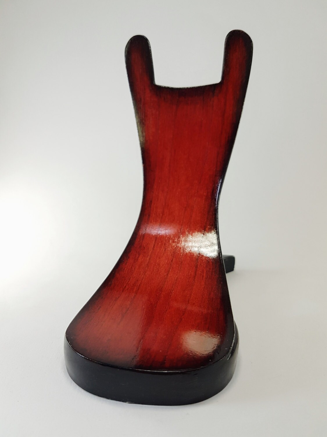Red Burst Wood Razor Stand, Cherry Razor Stand, Razor Holder, Safety ...