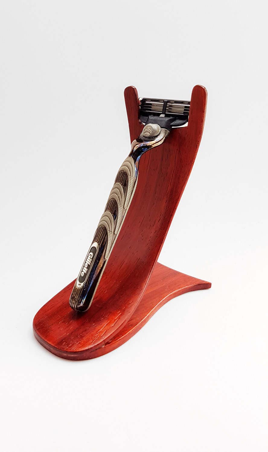 Wood Razor Stand, Razor Holder ,paduk Wood Stand, Reclaimed Wood ...