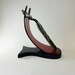 Red Burst Wood Razor Stand, Cherry Razor Stand, Razor Holder, Safety ...
