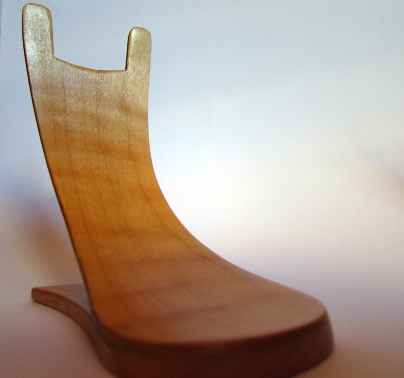 Wood Razor Stand, Tiger Maple Reclaimed Wood Safety Shaving Stand ...