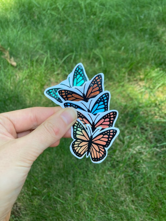 Butterfly Decal Butterfly Vinyl Decal Holographic Butterfly - Etsy