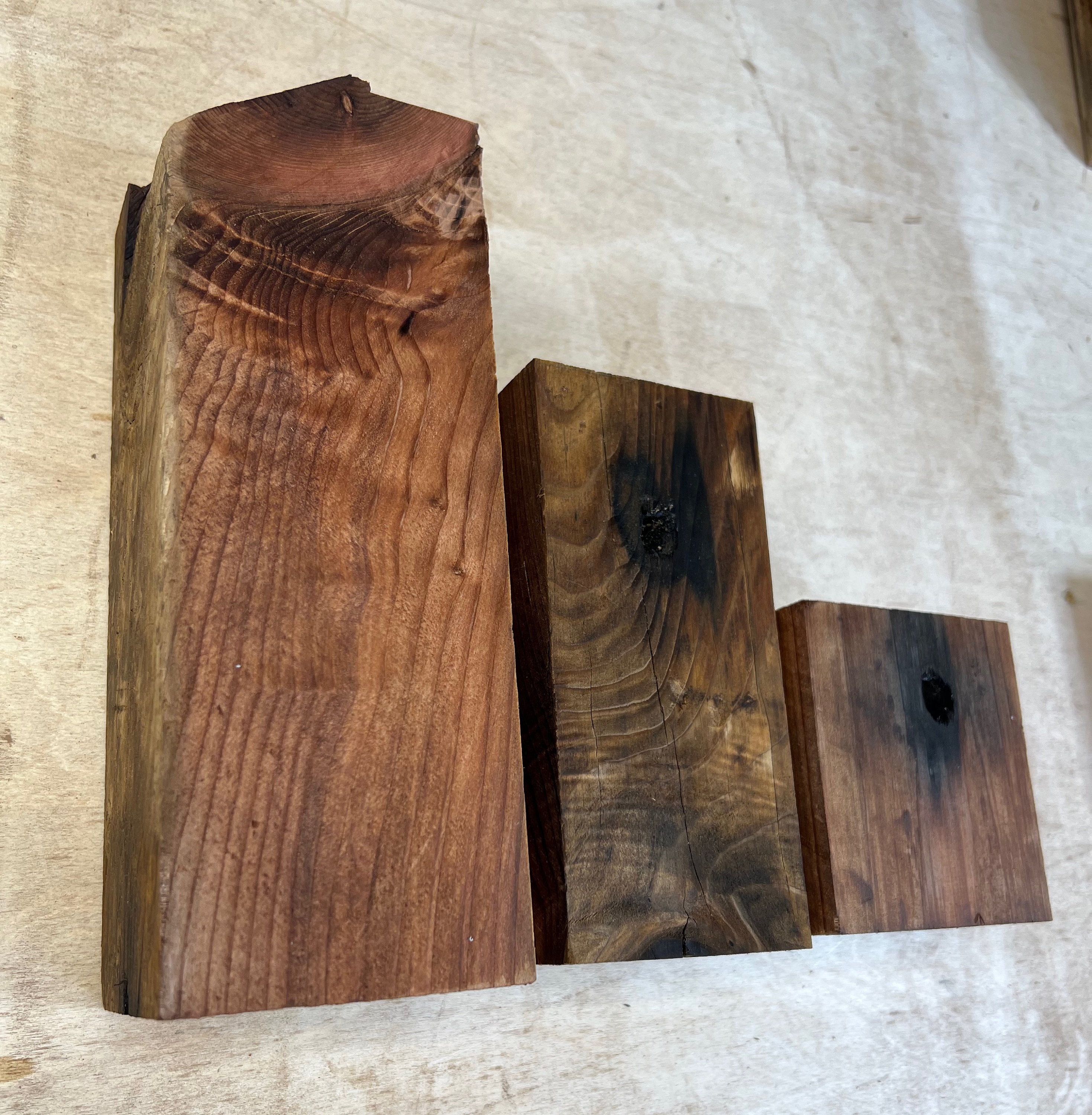 Reclaimed Redwood Lumber | Package of 3 - Etsy