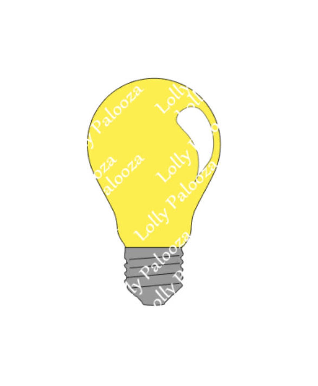Lightbulb DIGITAL File. Instant Download. PNG, SVG Files. No Physcial ...