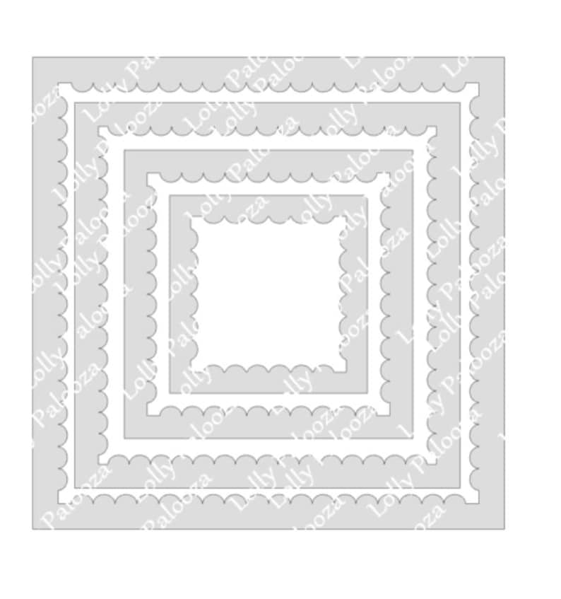 Scalloped Frames DIGITAL File. Instant Download. PNG & SVG - Etsy