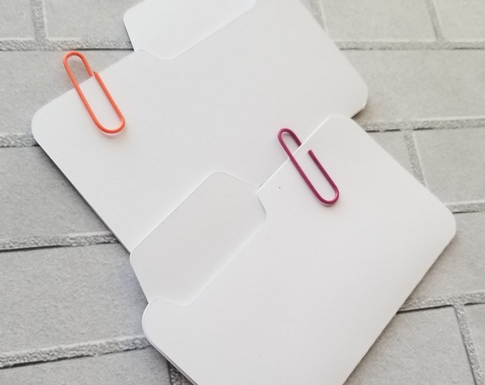 6 Small A2 Size Handmade File Folders, Ephemera Folders, Small File ...