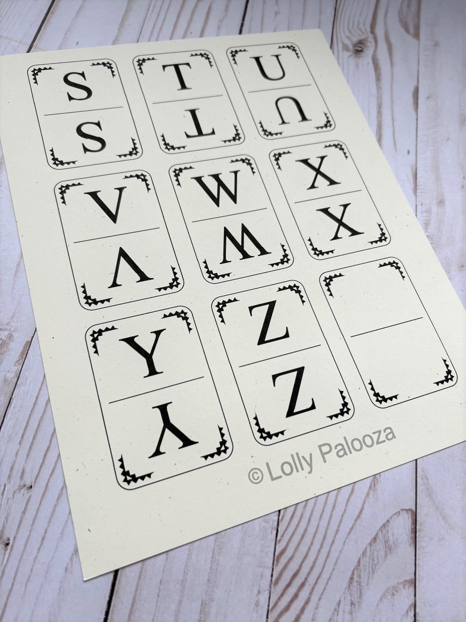 Alpha Cards PDF File. No Physical Shipping - Etsy