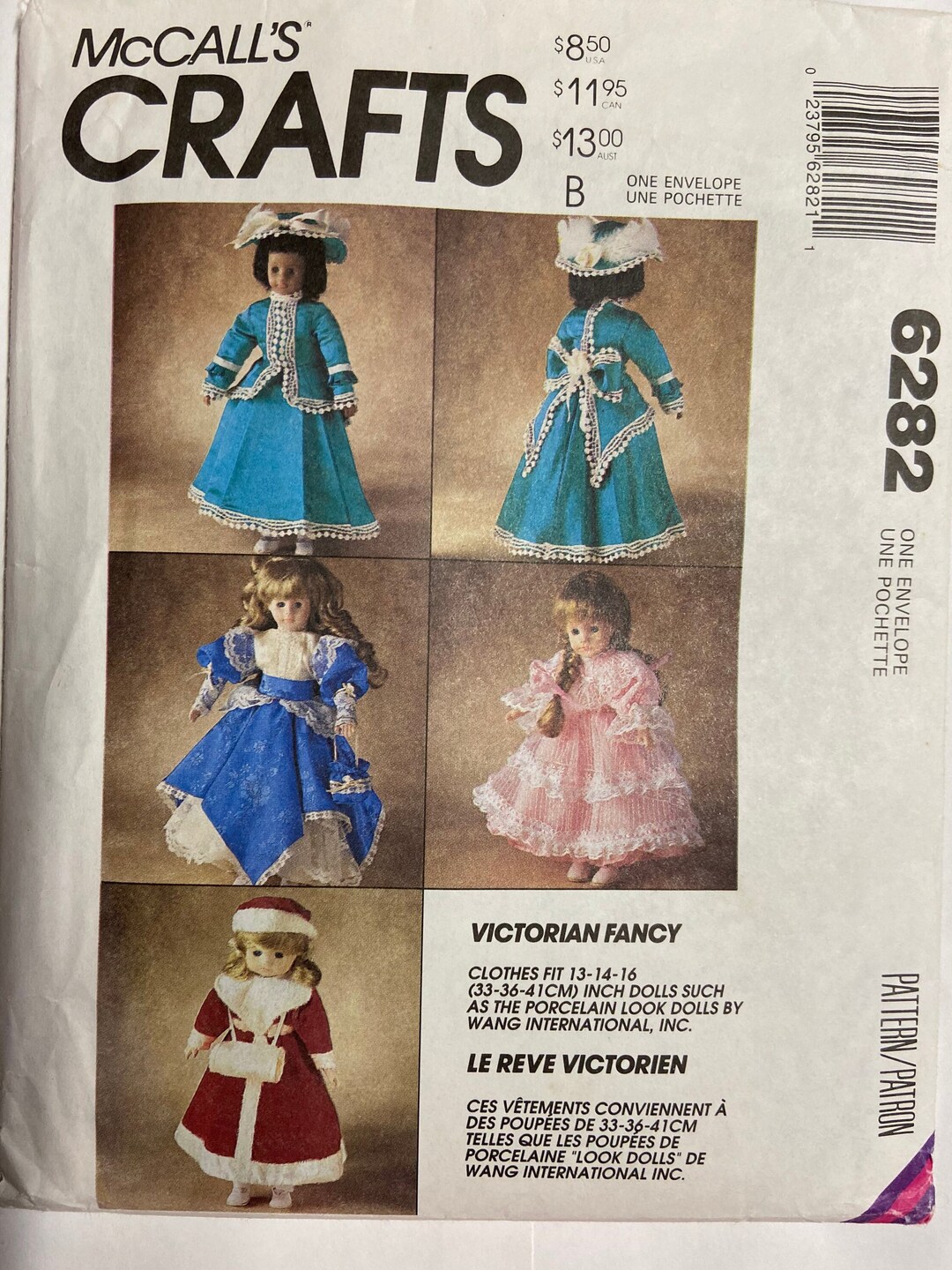 Victorian Style Doll Clothes Mccalls Craft Pattern - Etsy