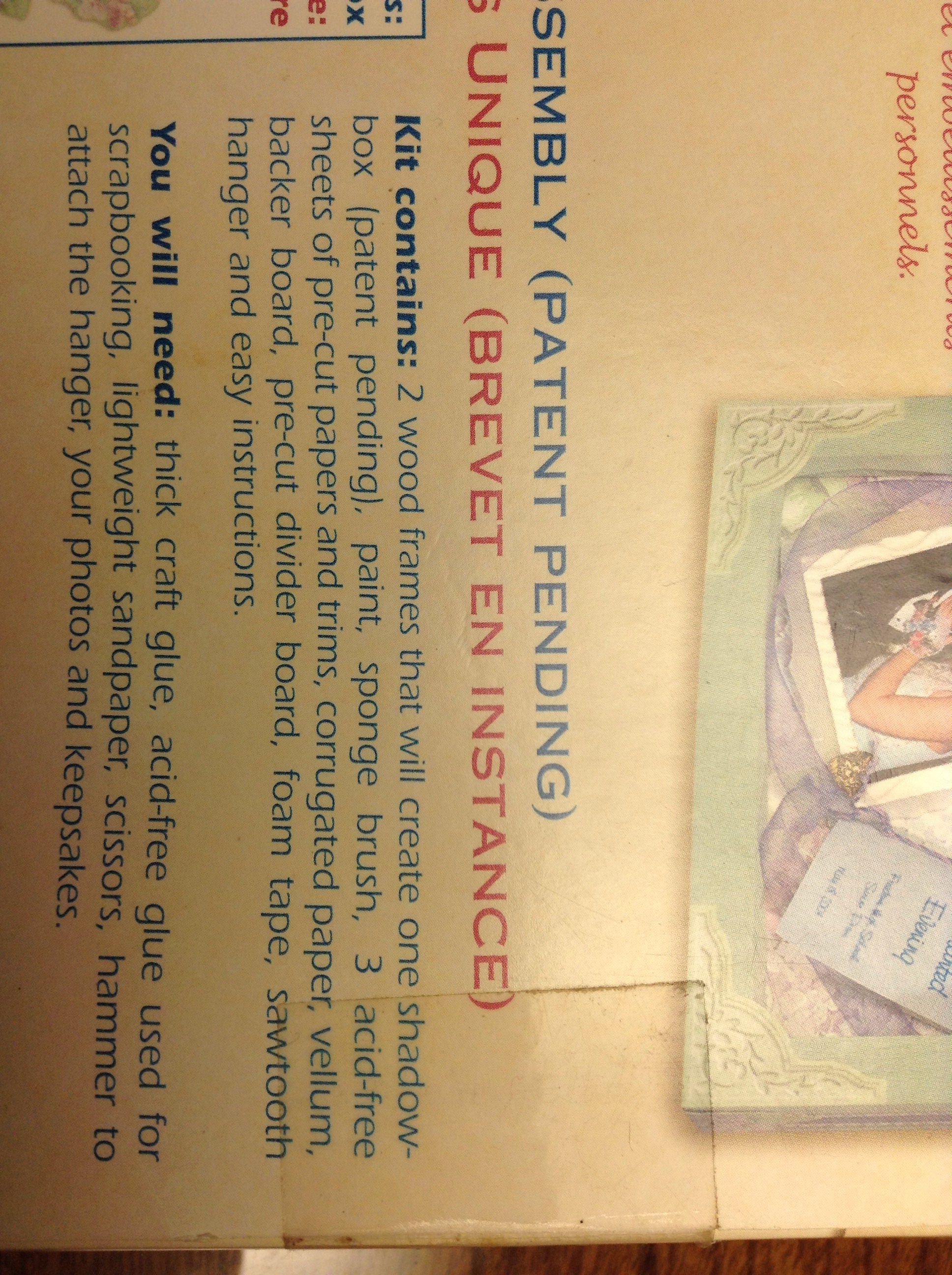 Lifes Little Memories Shadow Box Craft Kit Etsy