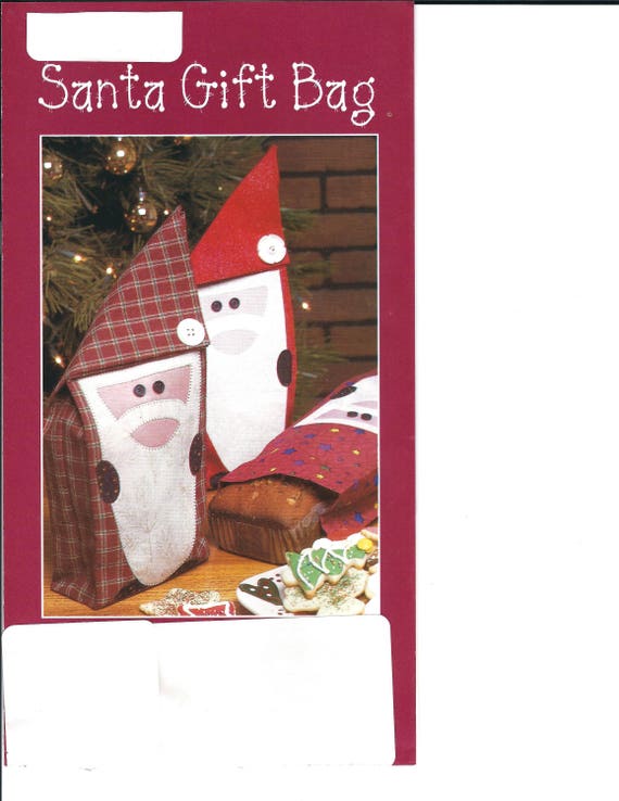 Santa Gift Bag pattern and instructions | Etsy