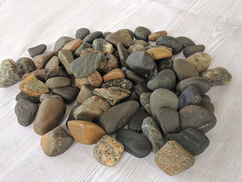 Filler Mixed Beach Rocks Ocean Rocks Flat Rocks Smooth Rocks - Etsy