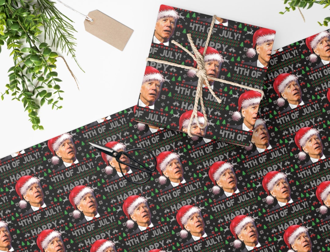 Happy 4th of July Joe Biden Gift Wrapping Paper Happy July - Etsy