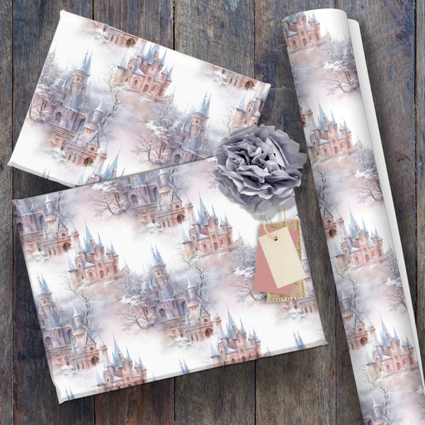 Castle Wrapping Paper - Etsy