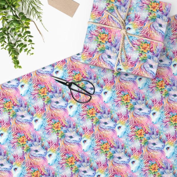 Baby Dragon Wrapping Paper - Etsy
