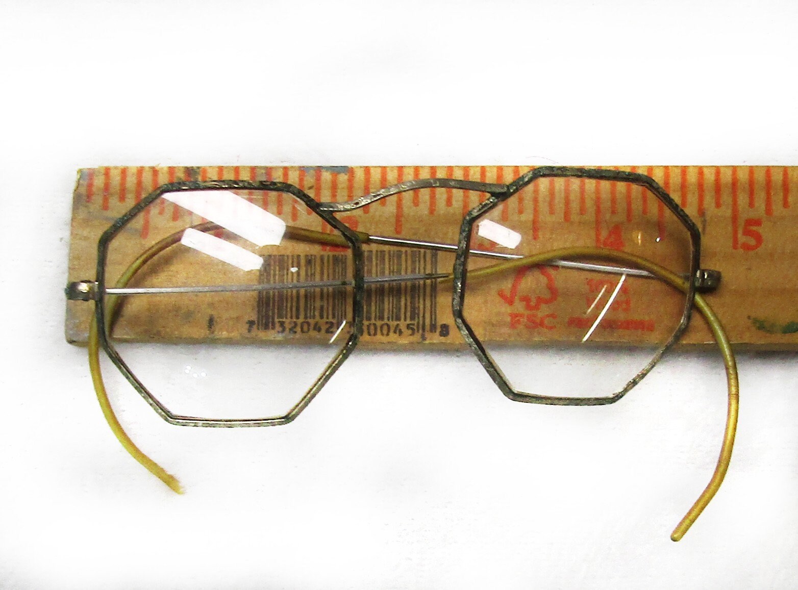 Antique Eye Glasses With Case -vintage Wire Eye Wear Spectacles ...