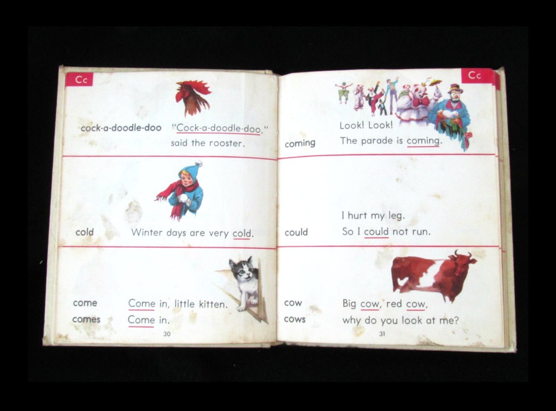 School Word Book children Word Book Word Book Vintage - Etsy