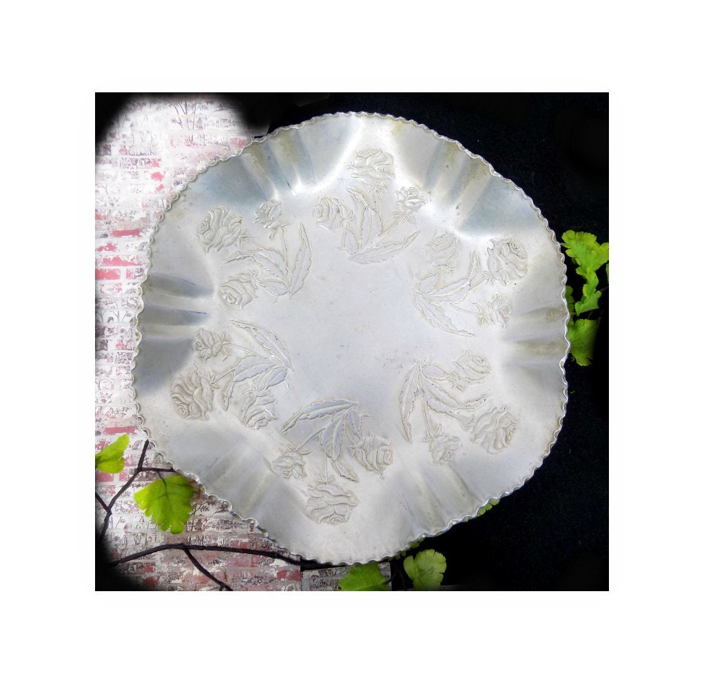 Buy Aluminum Ware, Aluminum Centerpiece , Hammered Aluminum , Aluminum ...