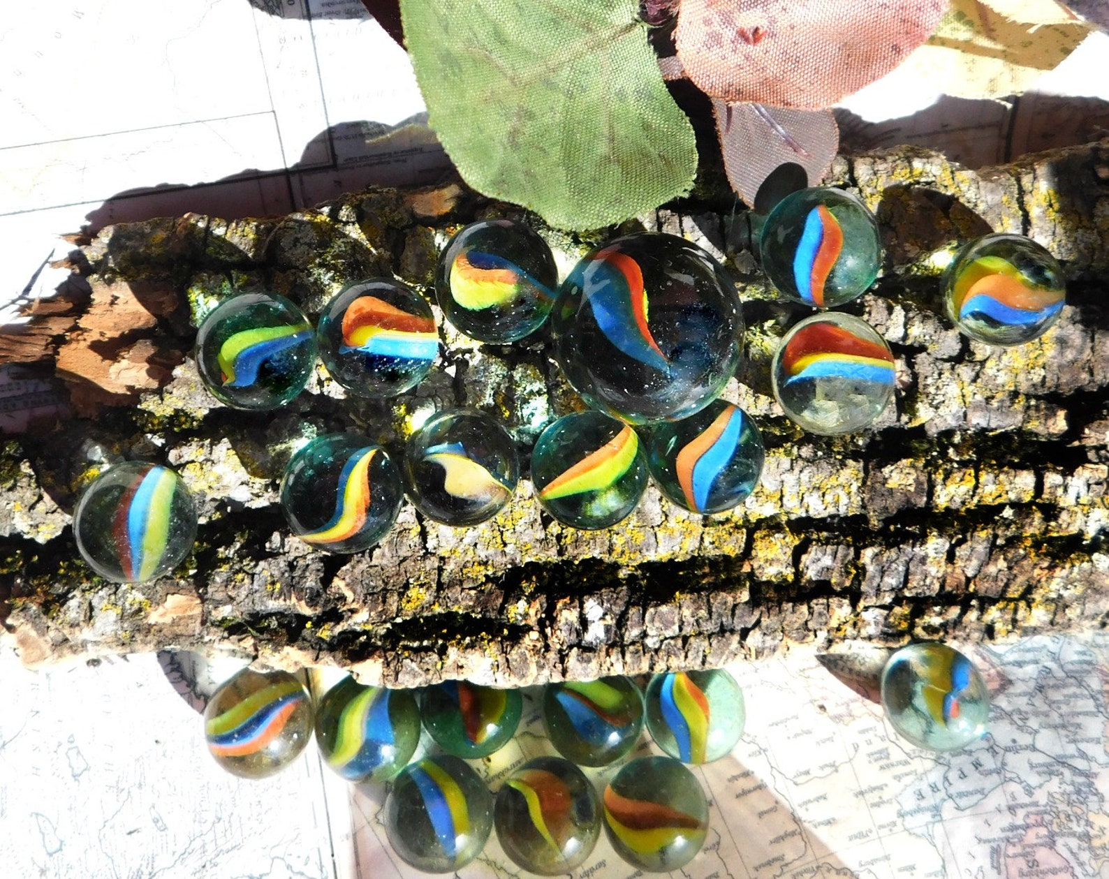 Clear Glass Cat Eye Marble , Vintage Translucent Marble Glass Spheres ...