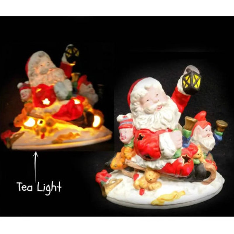 Santa Candles - Etsy
