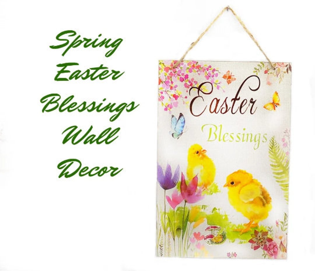 Easter Chick Sign - Easter Chick Decor -easter Spring Decor -E Aster ...