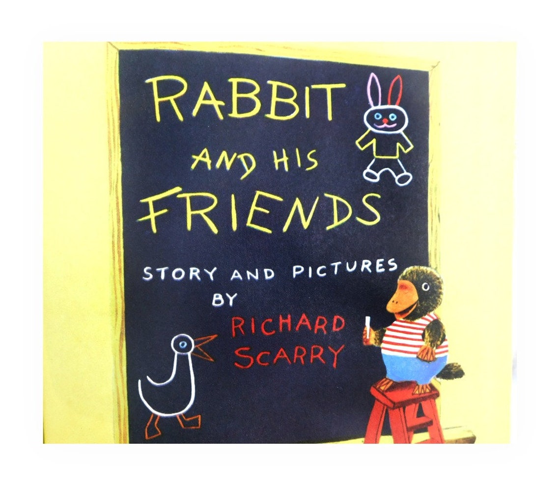 A Little Golden Book Rabbit and His Friends Book Vintage 1982 Renewed ...