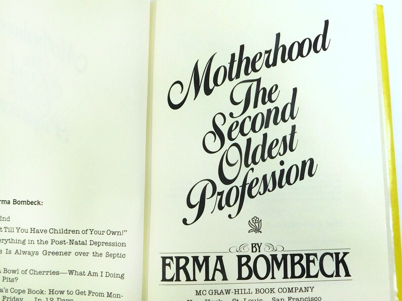 Erma Bombeck Books vintage Erma Bombeck Book Collection Forever Erma Book Motherhood the Second ...