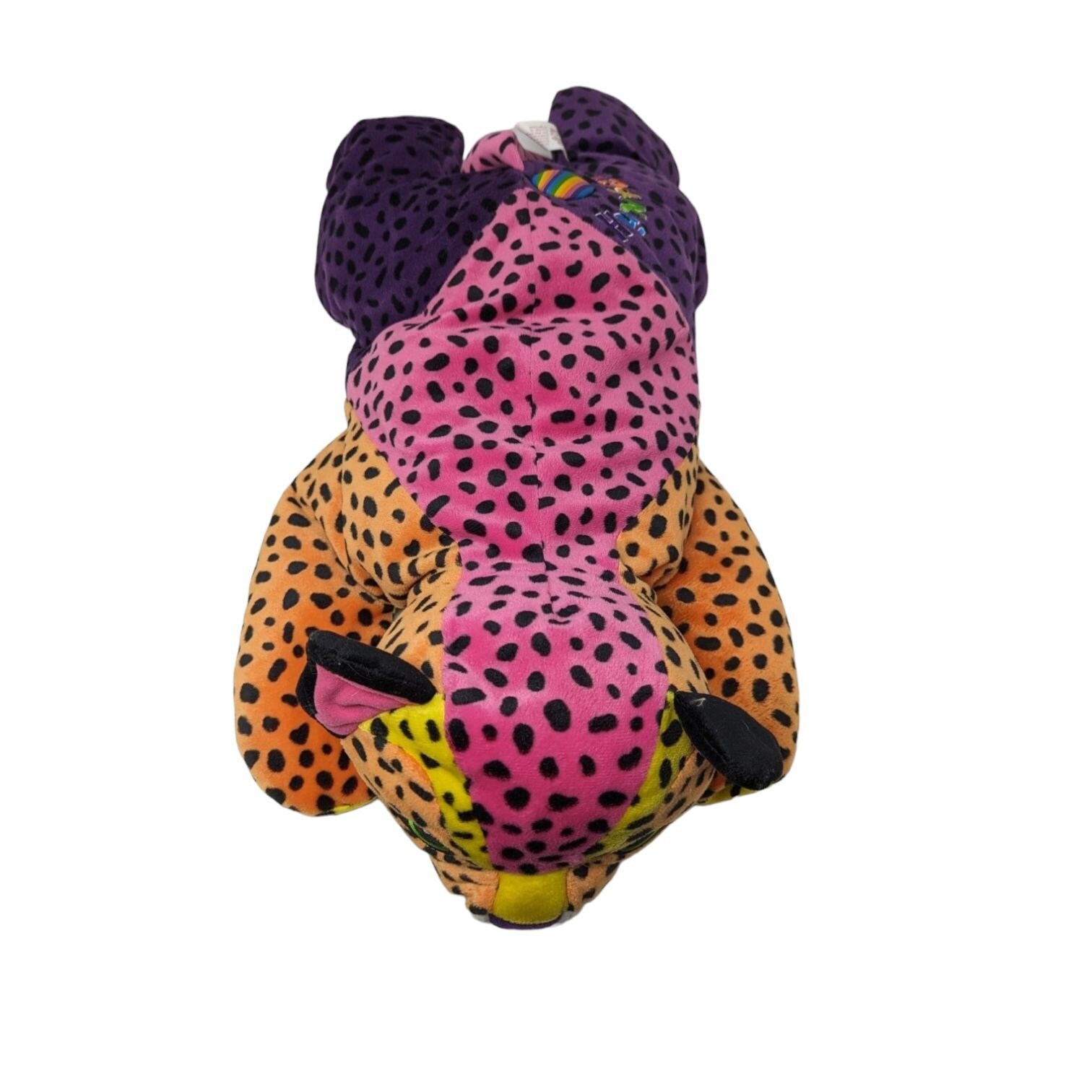Vintage Lisa Frank Hunter Rainbow Leopard Cheetah Plush Stuffed Animal ...