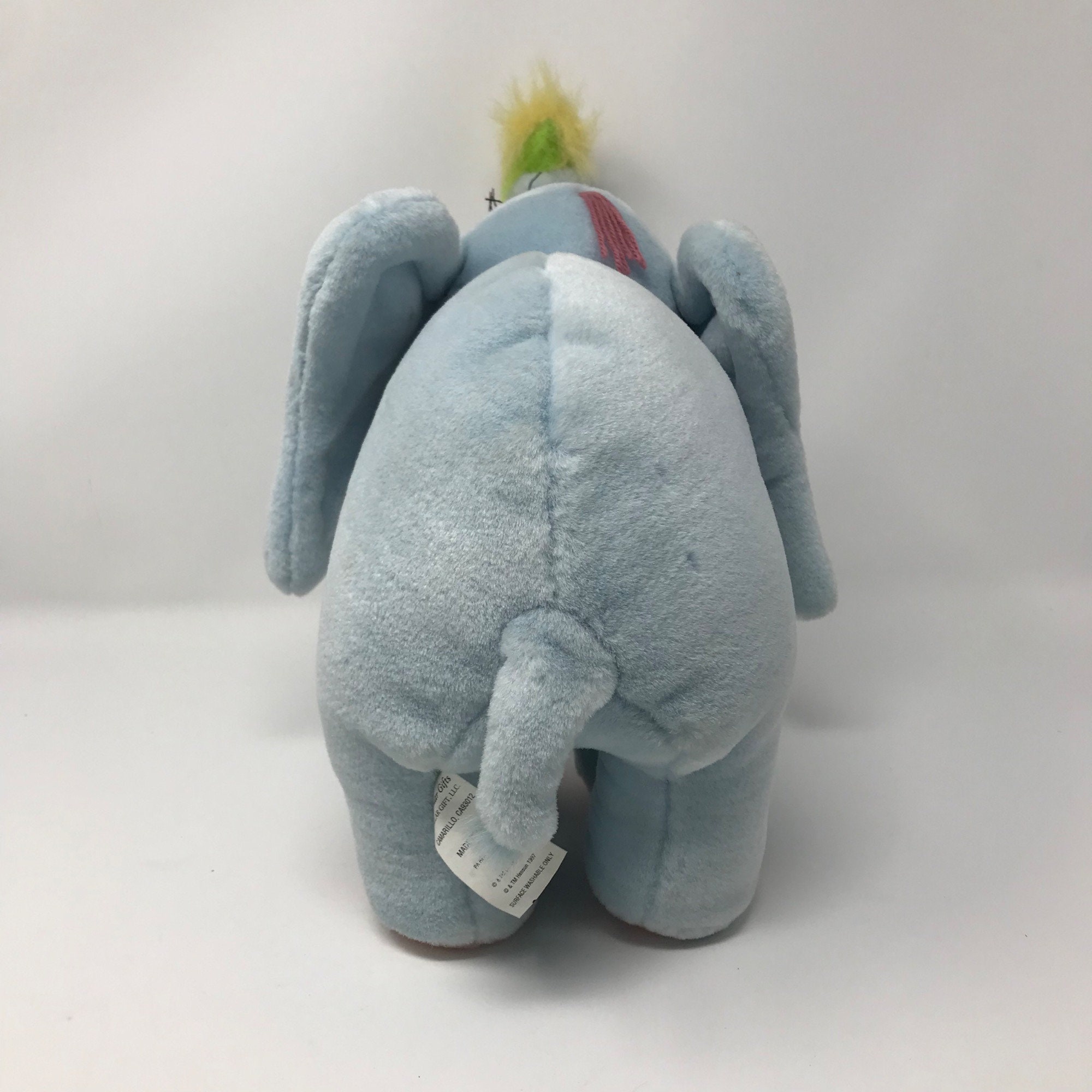 Stellar Gifts Dr Seuss Horton Hears a Who Whozit Blue Elephant Plush ...