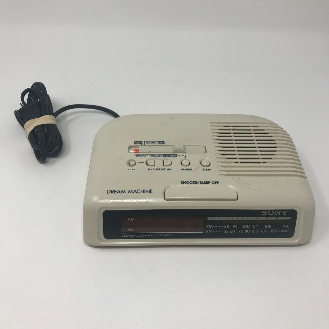 Vintage Sony Dream Machine Alarm Clock Radio ICF-C25 - TESTED and WORKS ...