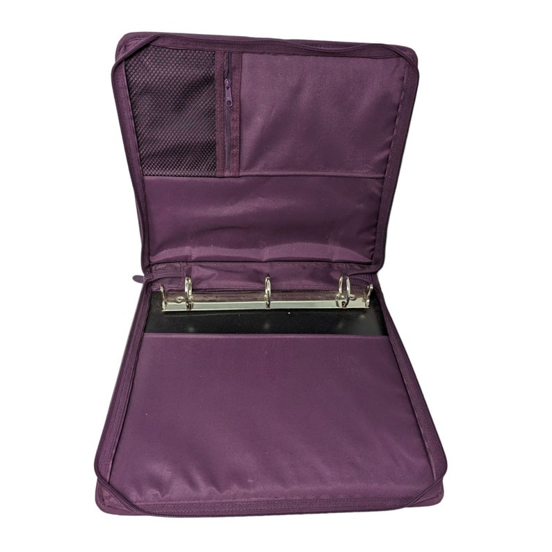 Vintage 1990s Y2K Mead Five Star First Gear Purple Zipper Binder 3-ring ...