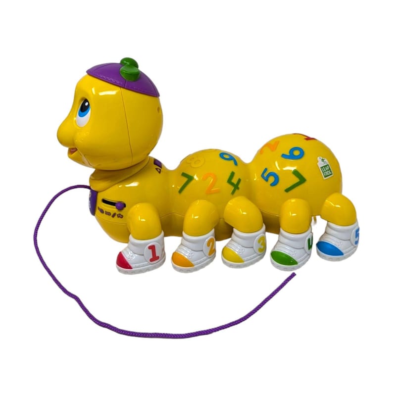 Vintage Leap Frog Counting Pal Yellow Caterpillar Electronic Talking ...