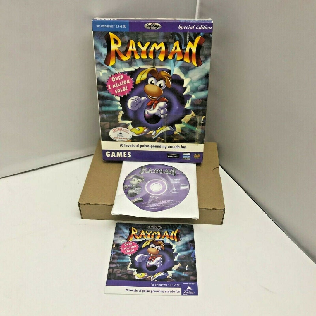 Vintage 1990s Softkey Rayman Special Edition Adventure PC Game for ...