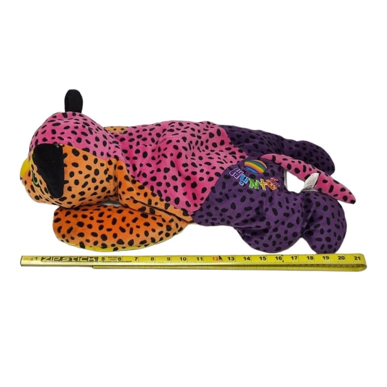 Vintage Lisa Frank Hunter Rainbow Leopard Cheetah Plush Stuffed Animal Toy 21'' - Etsy