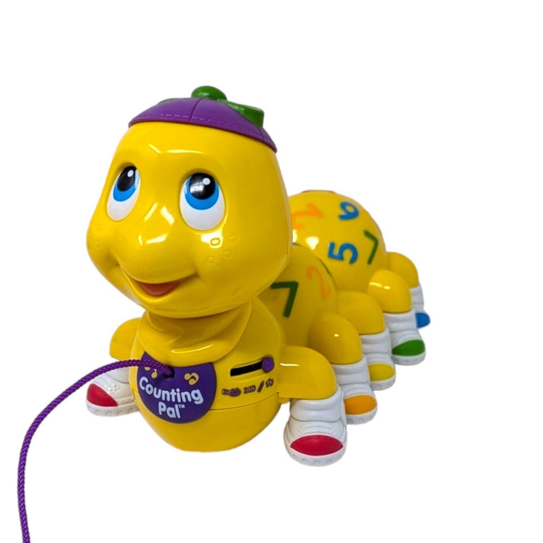 Vintage Leap Frog Counting Pal Yellow Caterpillar Electronic Talking ...