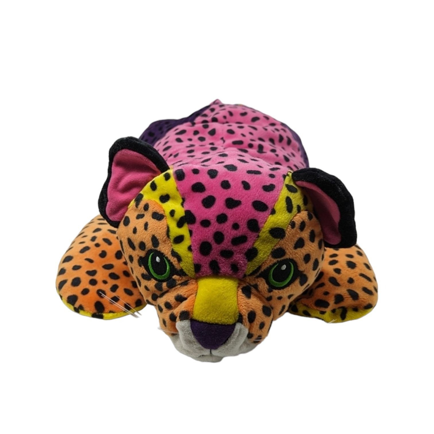 Vintage Lisa Frank Hunter Rainbow Leopard Cheetah Plush Stuffed Animal ...