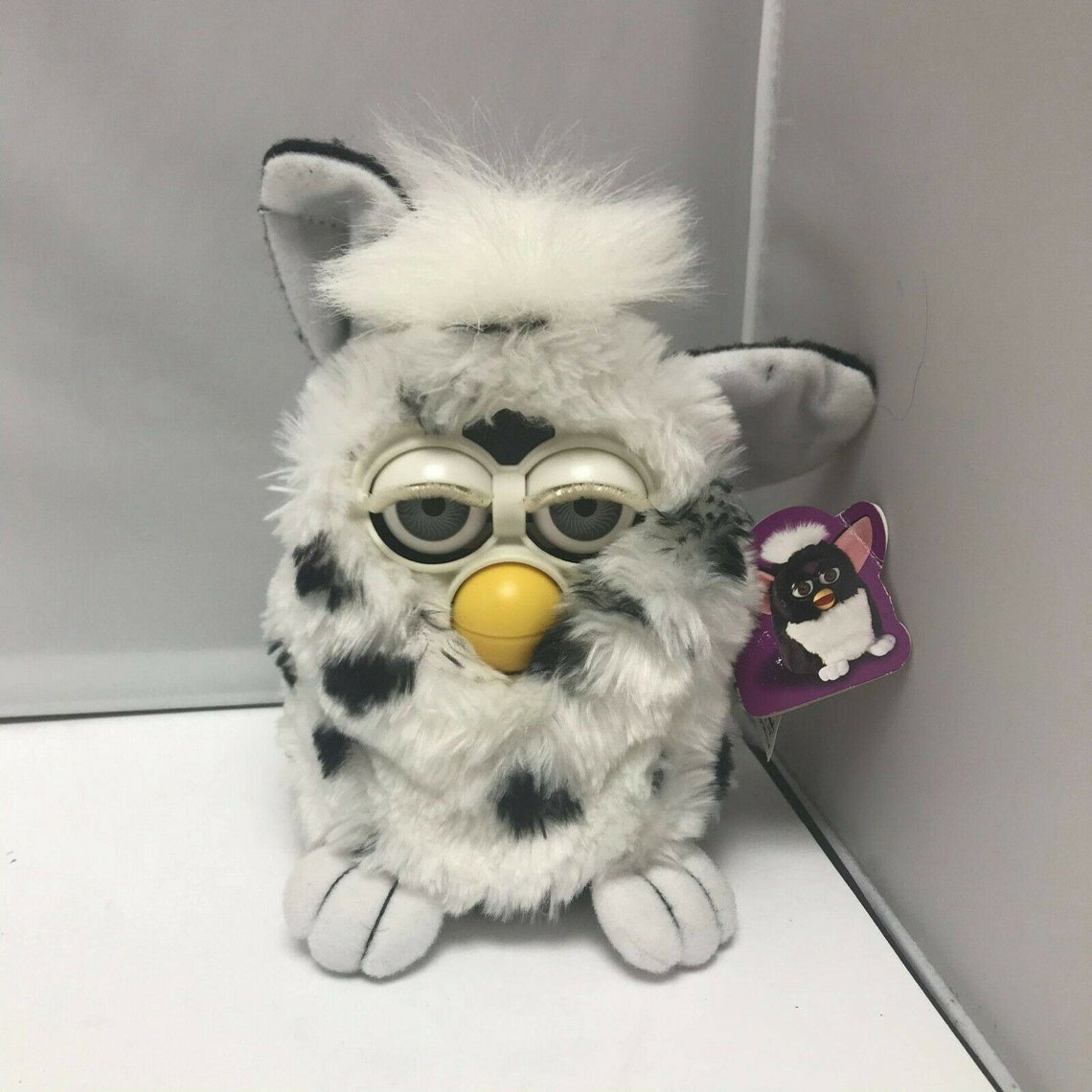 1998 VTG Tiger Electronics Furby Snow Leopard Dalmatian White Black ...