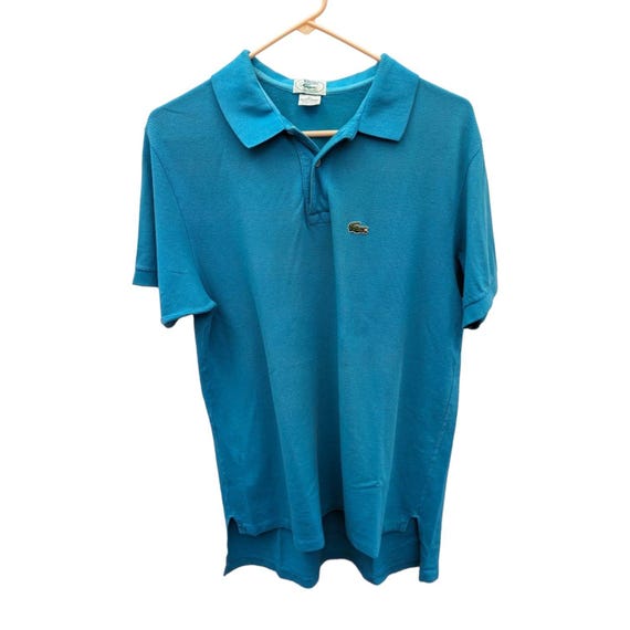 Vintage Lacoste Izod Grand Patron Blue 100% Cotton Po… - Gem
