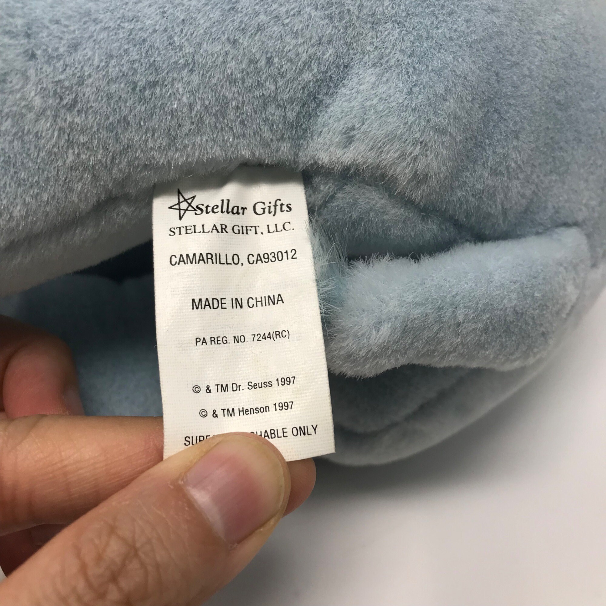 Stellar Gifts Dr Seuss Horton Hears a Who Whozit Blue Elephant Plush ...