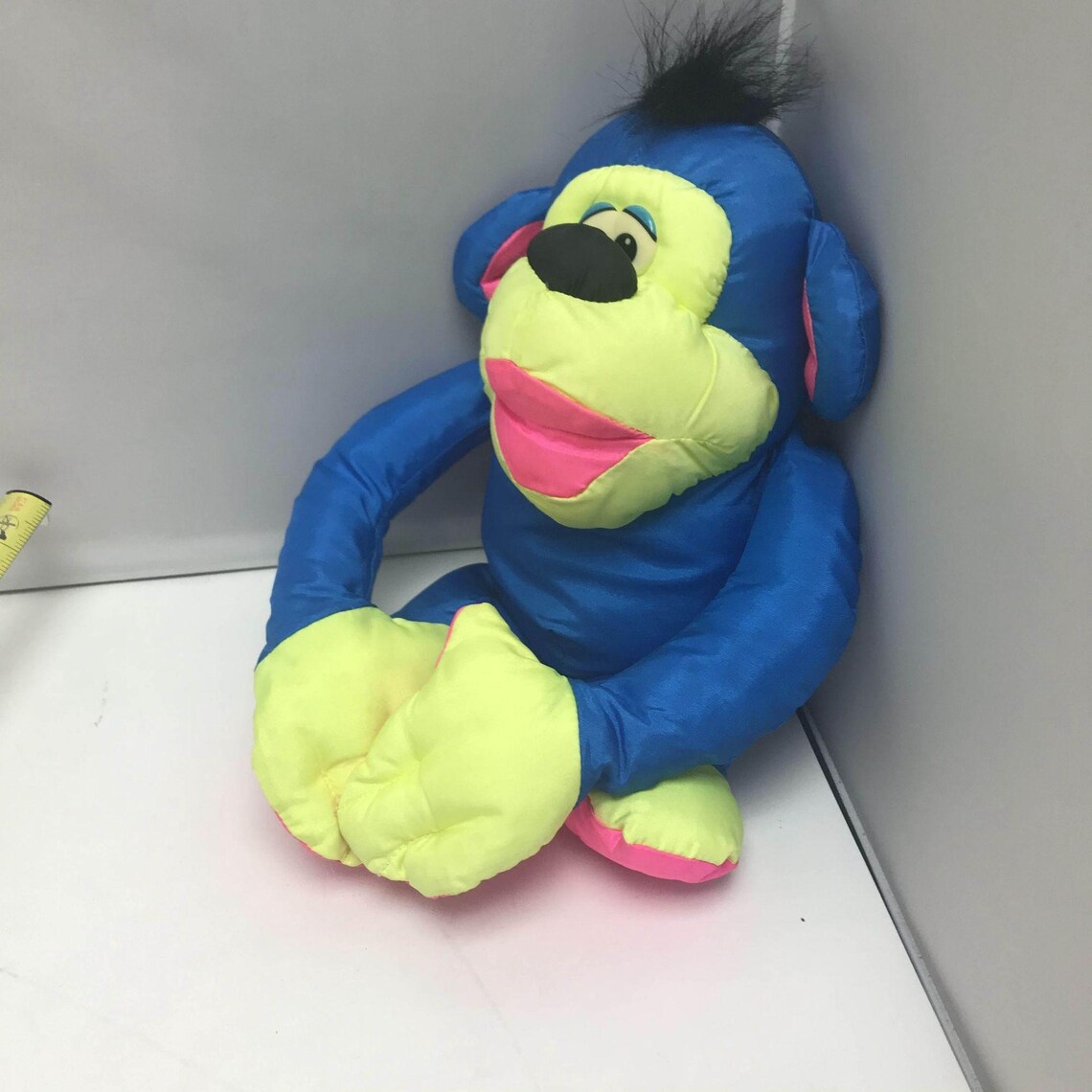 1994 Vintage Fisher Price Puffalump Blue Chattering Chimp Monkey Plush ...