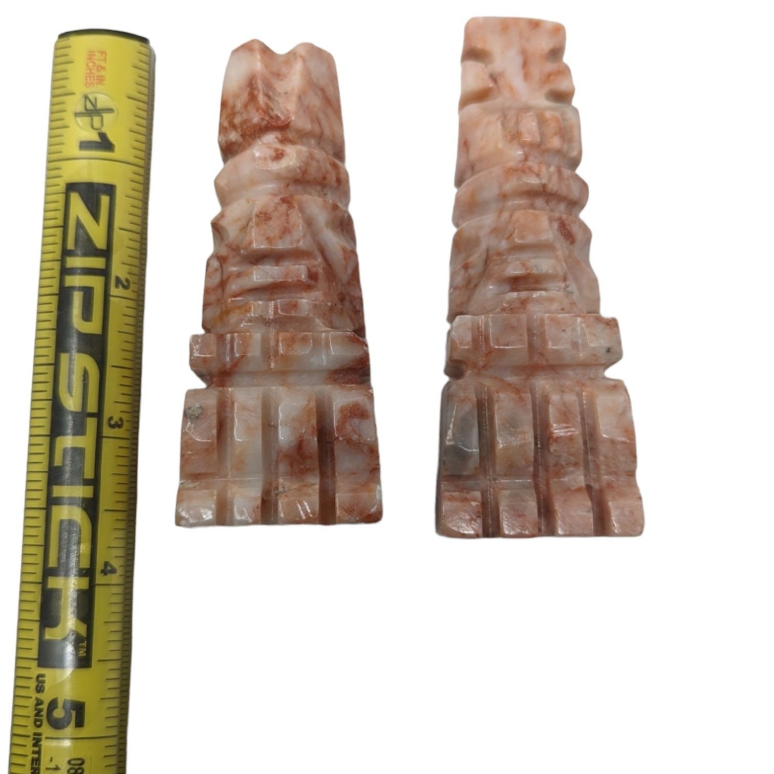 Set of 16 Pink Mexican Aztec Marble Stone Quartz Chess Replacement ...
