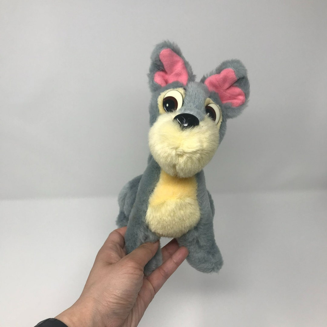 Vintage Lady and the Tramp Scamp Fluffy Plush Stuffed Animal Soft Toy ...