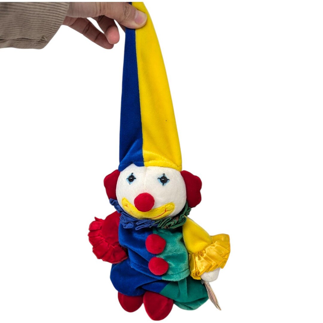 Vintage 1993 Applause Plush Marcel the Clown Pulldown Musical Crib ...