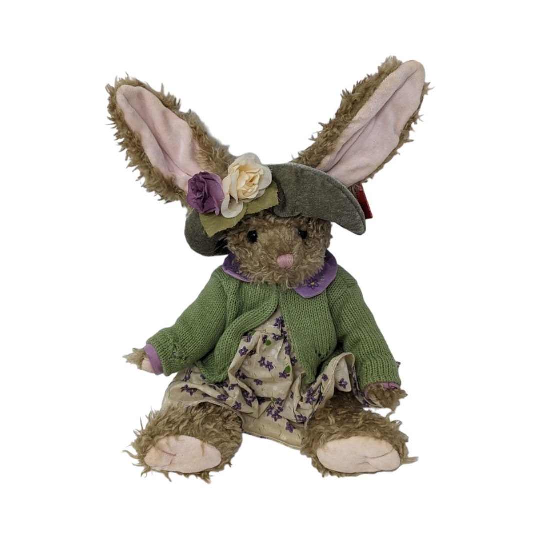 Russ Nature's Wonder Mabel Brown Green Easter Bunny Rabbit Plush ...