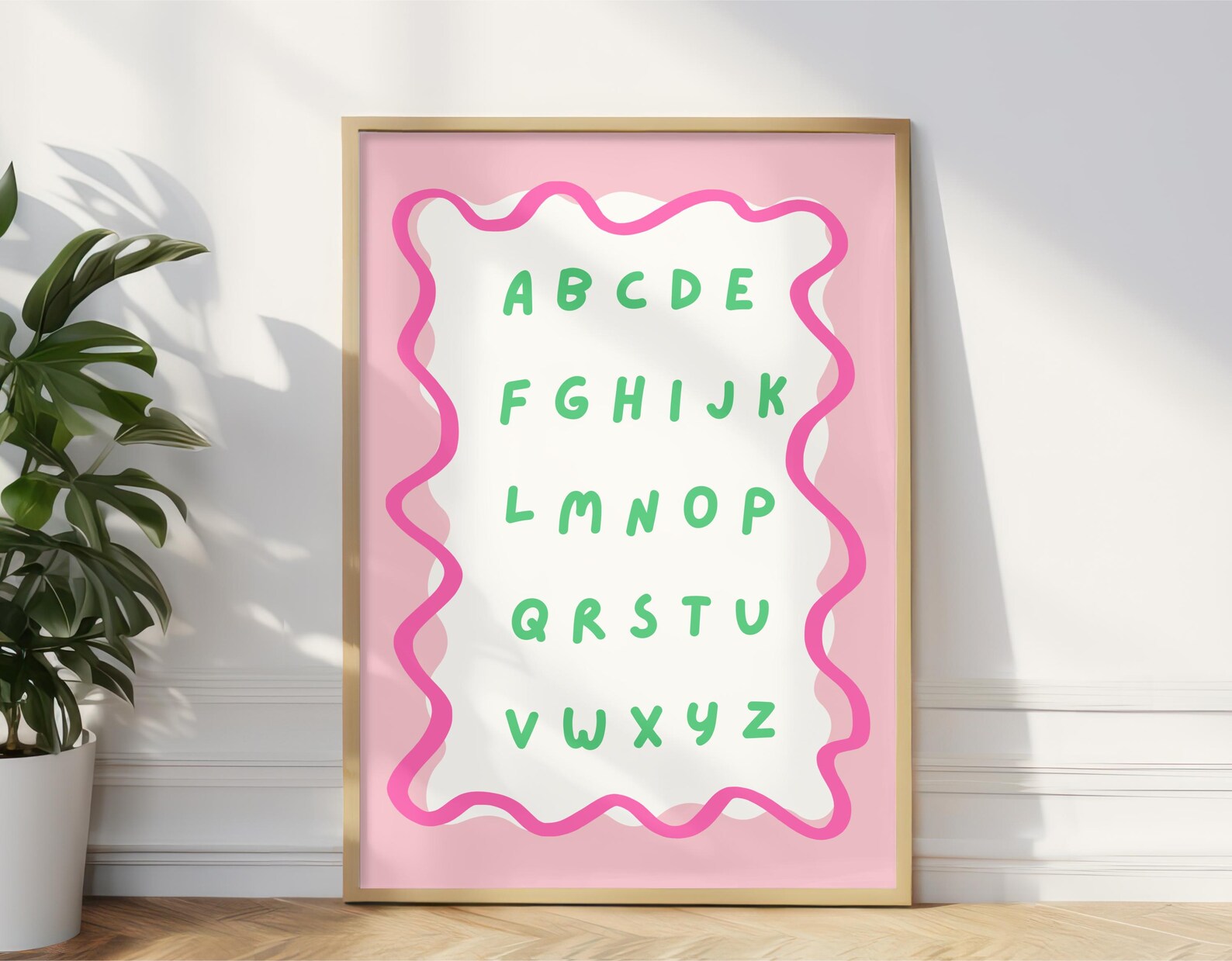 Bold & Colorful Alphabet Wall Art | ABC Nursery Print | Fun Kids Room ...