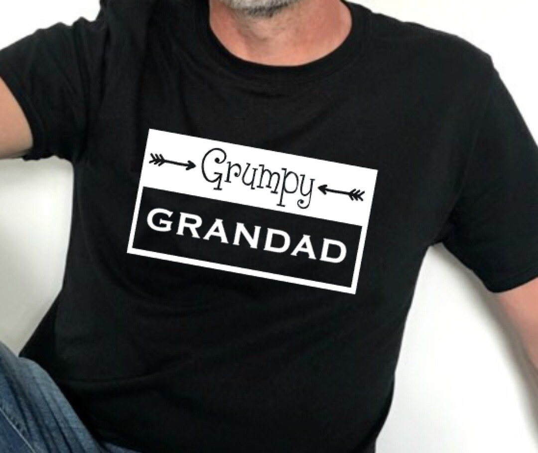 Grumpy Grandad T-shirt, Funny Grandad T-shirt, Granddad Gift Tshirt ...
