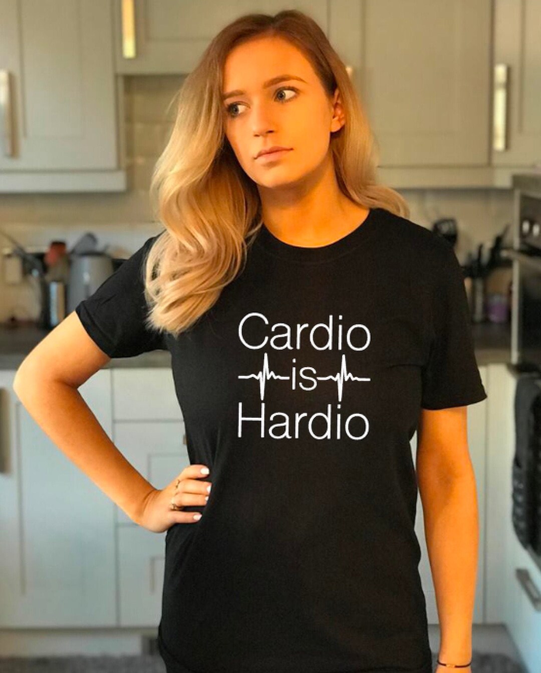 Cardio is Hardio T-shirt Funny Cardio Slogan Gym Tshirt - Etsy UK