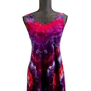 Large Womens Asymmetric Tunic or Tank, Tie Dye Festival Wear, Cotton ...