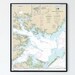 Nautical Chart of Pamlico Sound Western, North Carolina. NOAA Bay ...