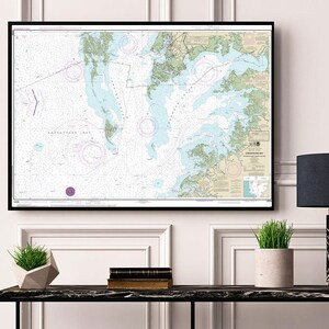 NOAA Nautical Charts of Chesapeake Bay Pocomoke and Tangier Sounds ...